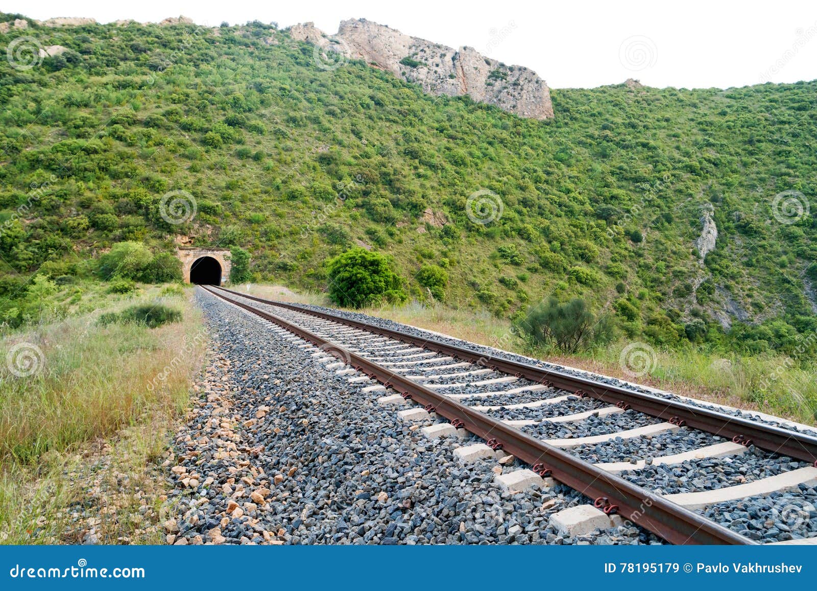 Old Train Tunnel With Railway Royalty-Free Stock Photography ...