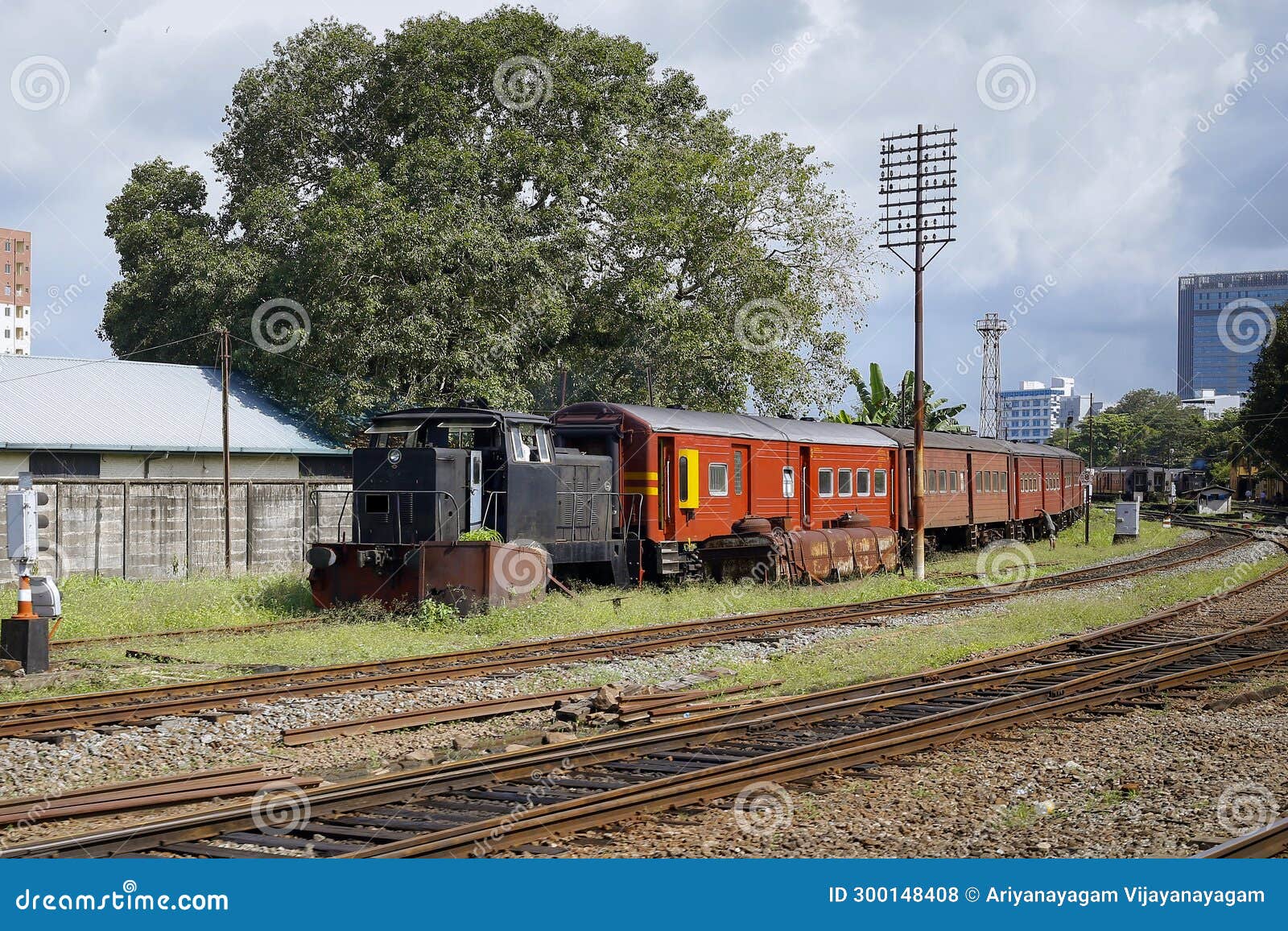 Old Train Under Used. Stream Railway Stock Photo - Image of travel ...