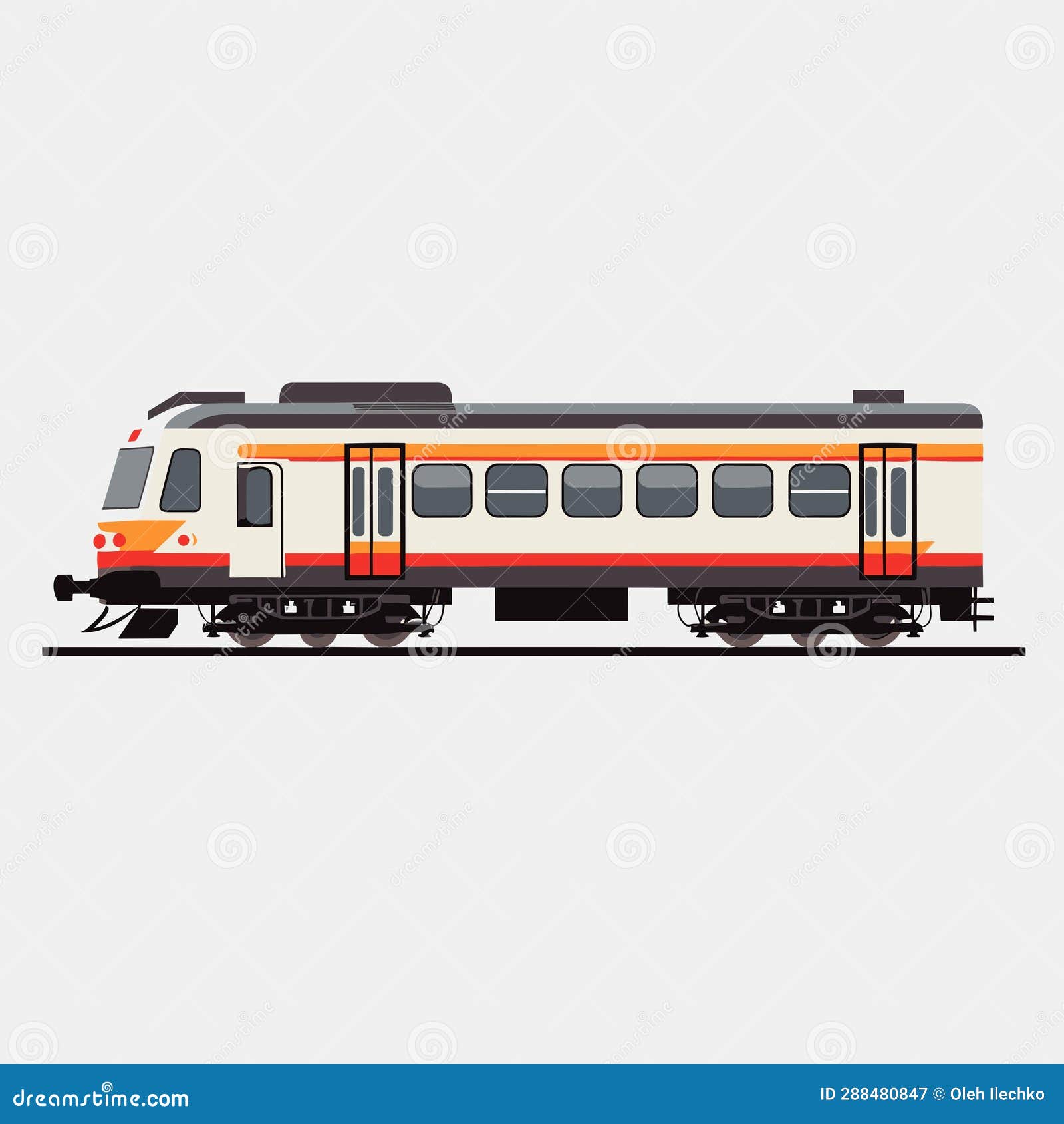 Old Train Vector Flat Minimalistic Isolated Illustration Stock Vector ...