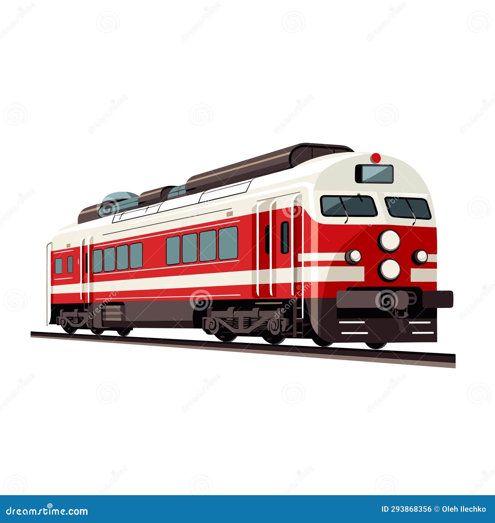 Old Train Vector Flat Minimalistic Isolated Illustration Stock Vector ...