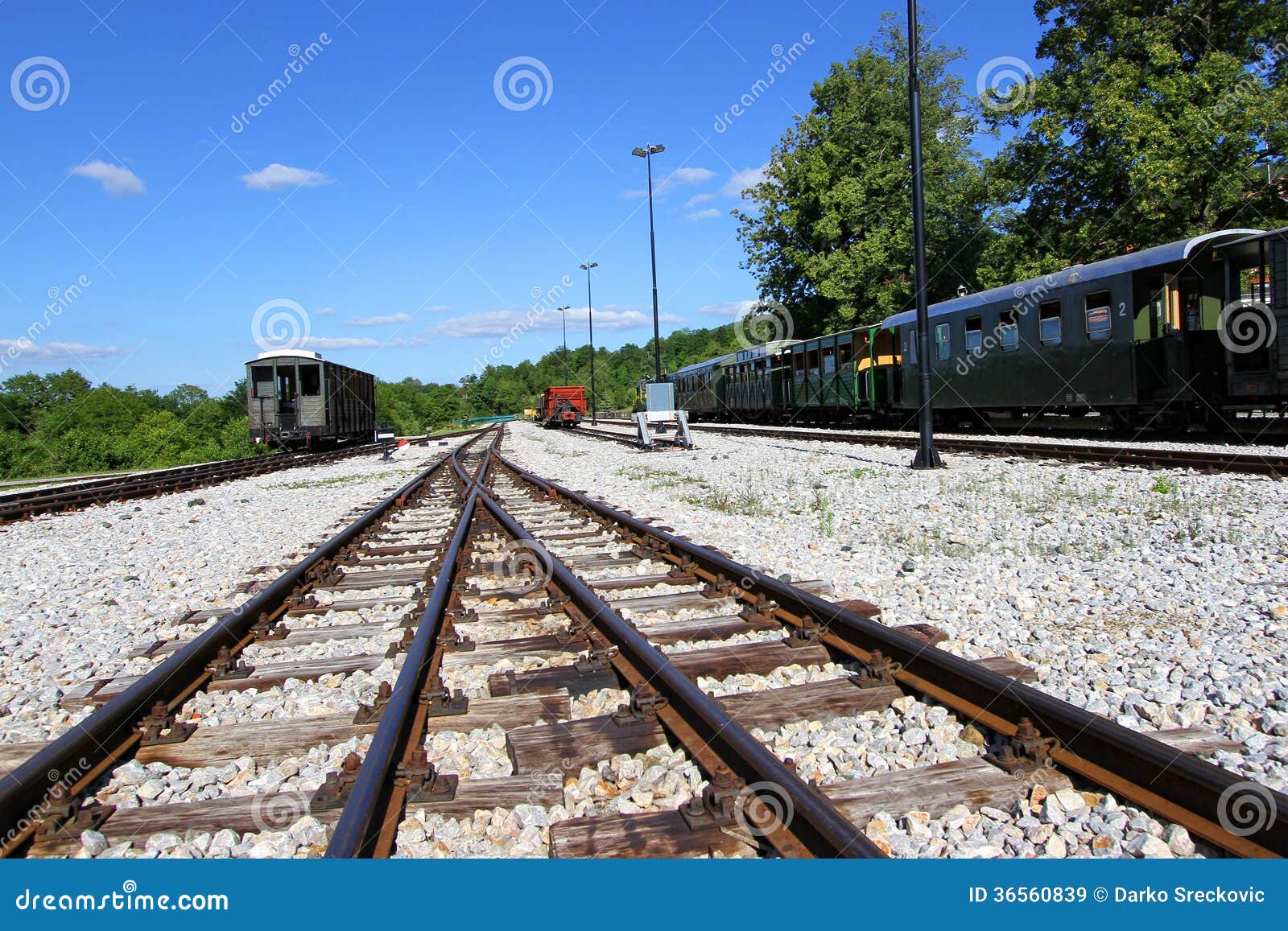 Old train wagon in station stock image. Image of engine - 36560839