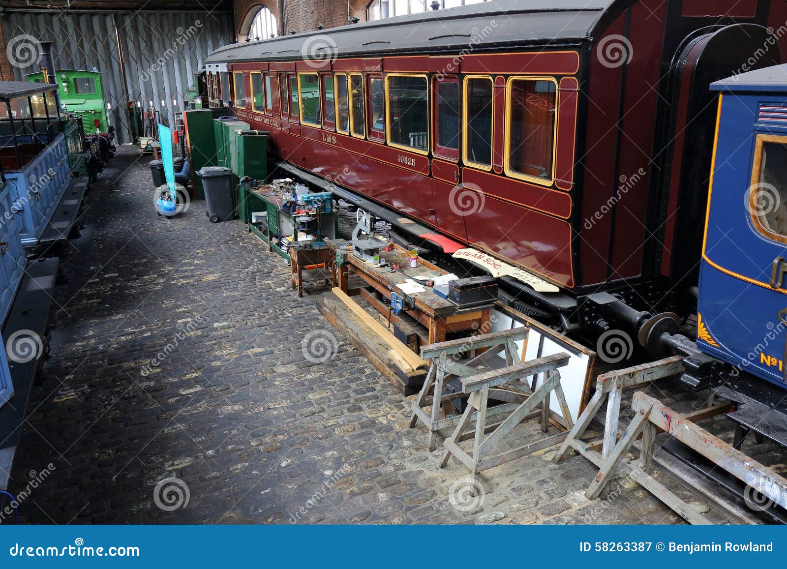 Train Workshop Deactivated With A Pit Highlighted In A Decrepit ...