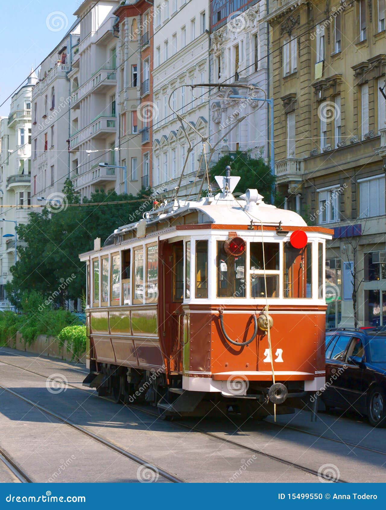Old tram stock photo. Image of nostalgic, tram, tramlines - 15499550