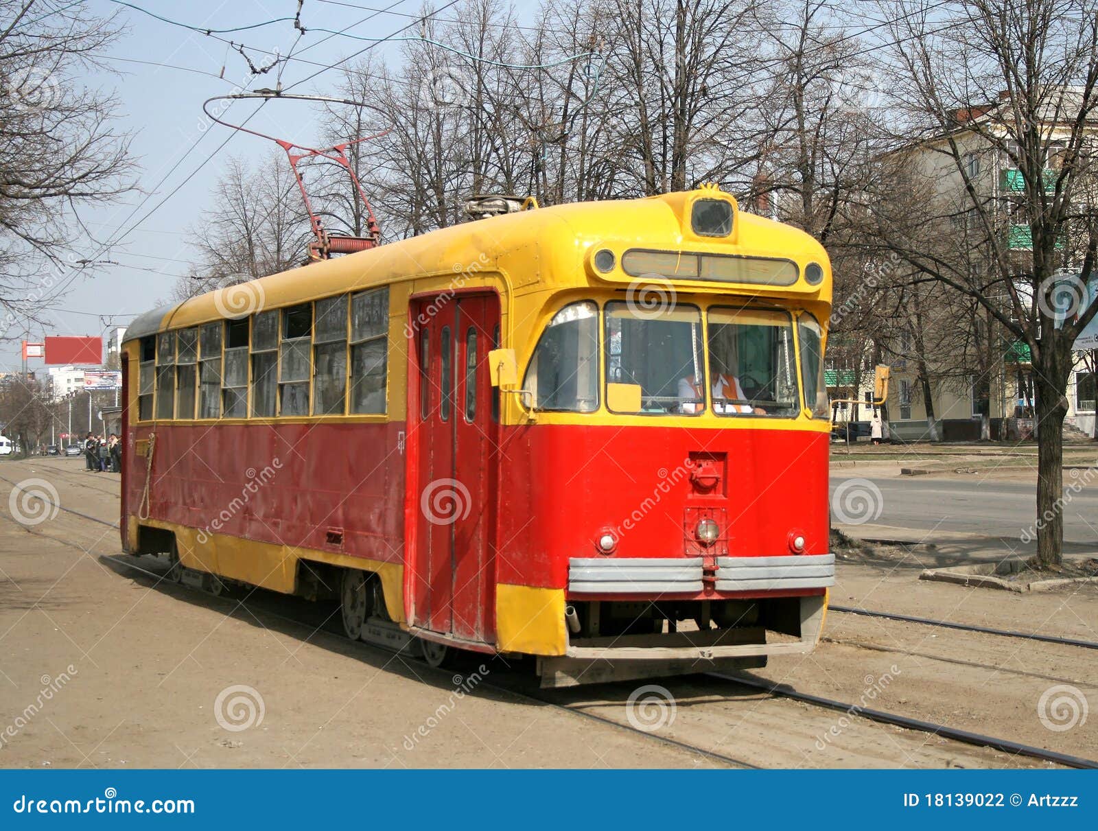 An old tram stock photo. Image of transportation, tramline - 18139022