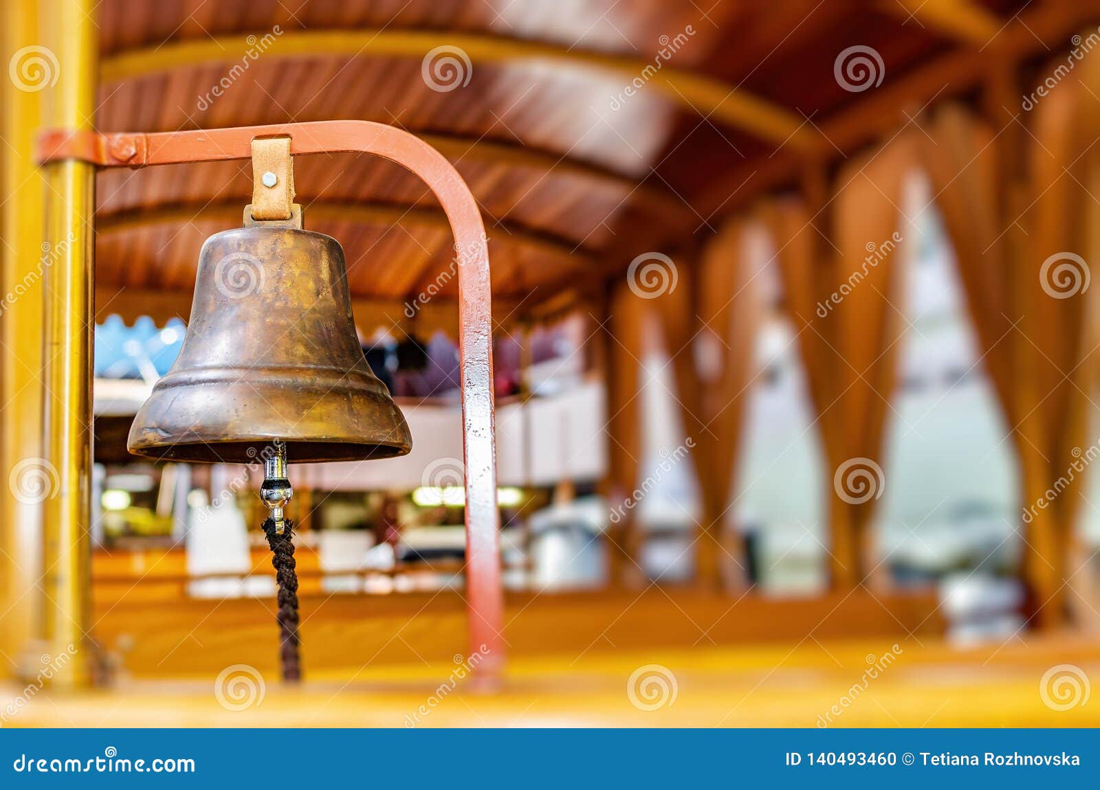 Old tram bell. stock photo. Image of railway, ancient - 140493460