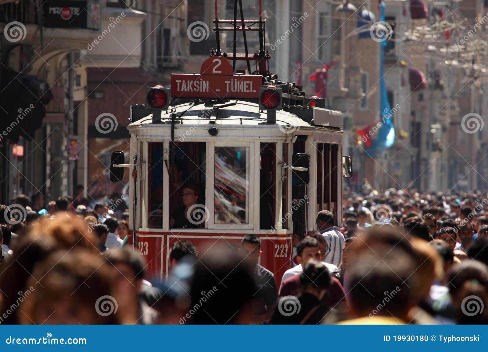 Old Tram in Istanbul, Turkey Editorial Image - Image of tram, travel ...