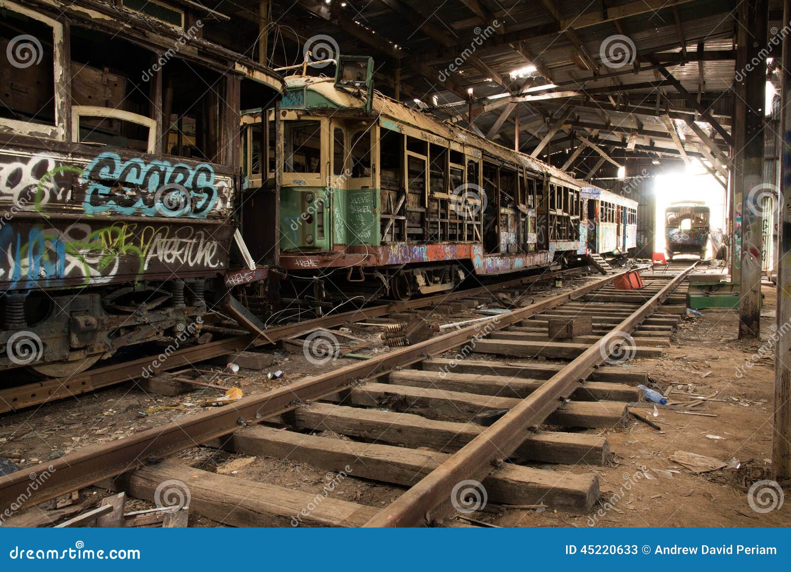 Old Tram tracks editorial stock photo. Image of historic - 45220633