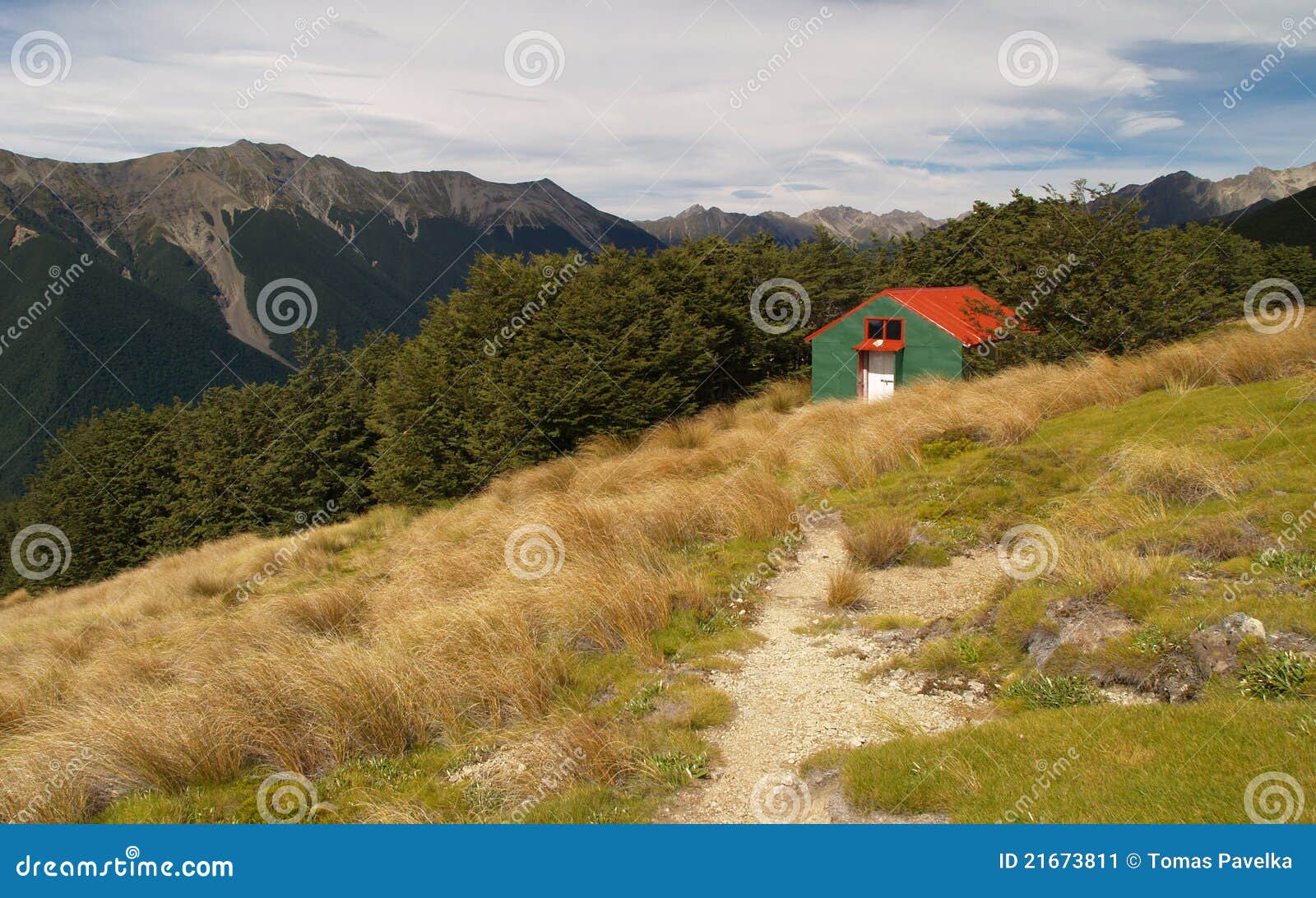Old trampers hut stock image. Image of mountain, park - 21673811