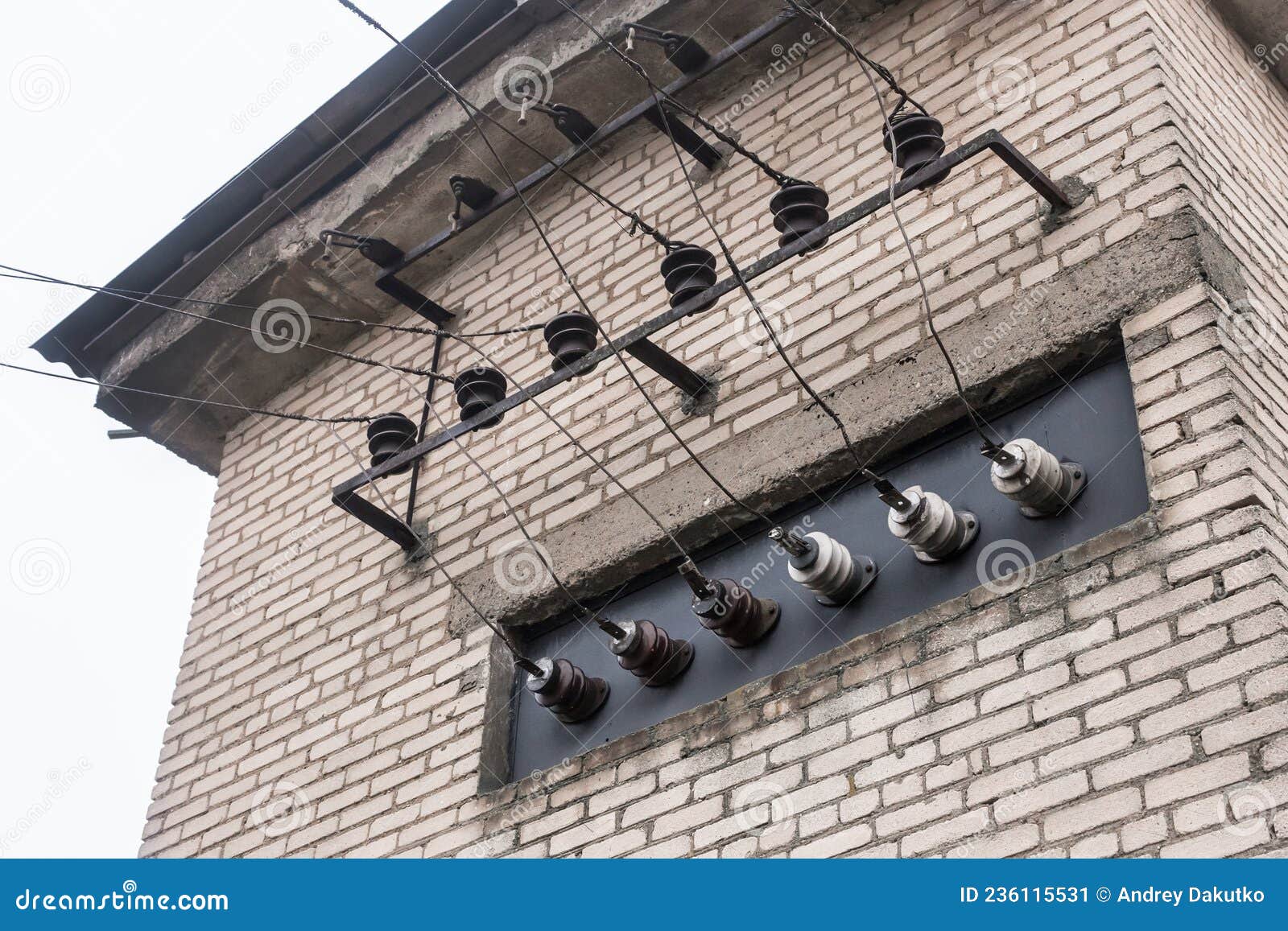 Old Transformer Booth, Power Connection and Energy Volt Box Stock Image ...