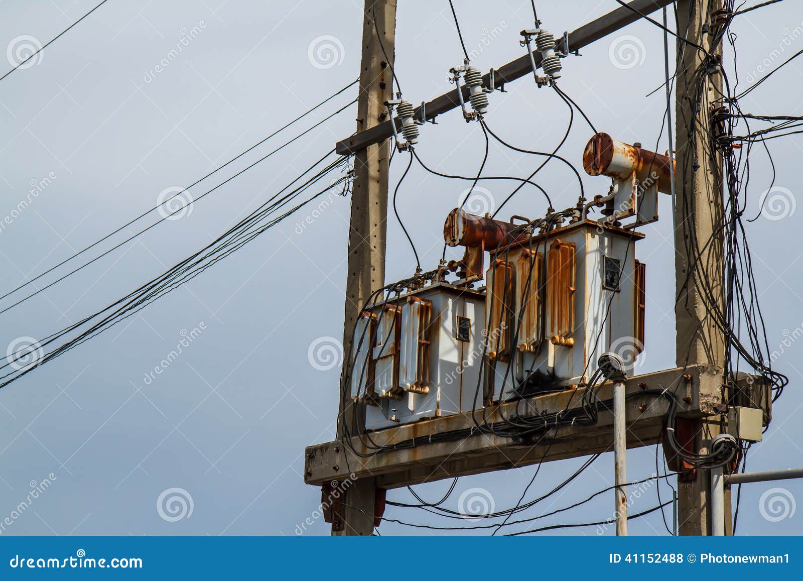 Old transformer stock photo. Image of electric, phased - 41152488