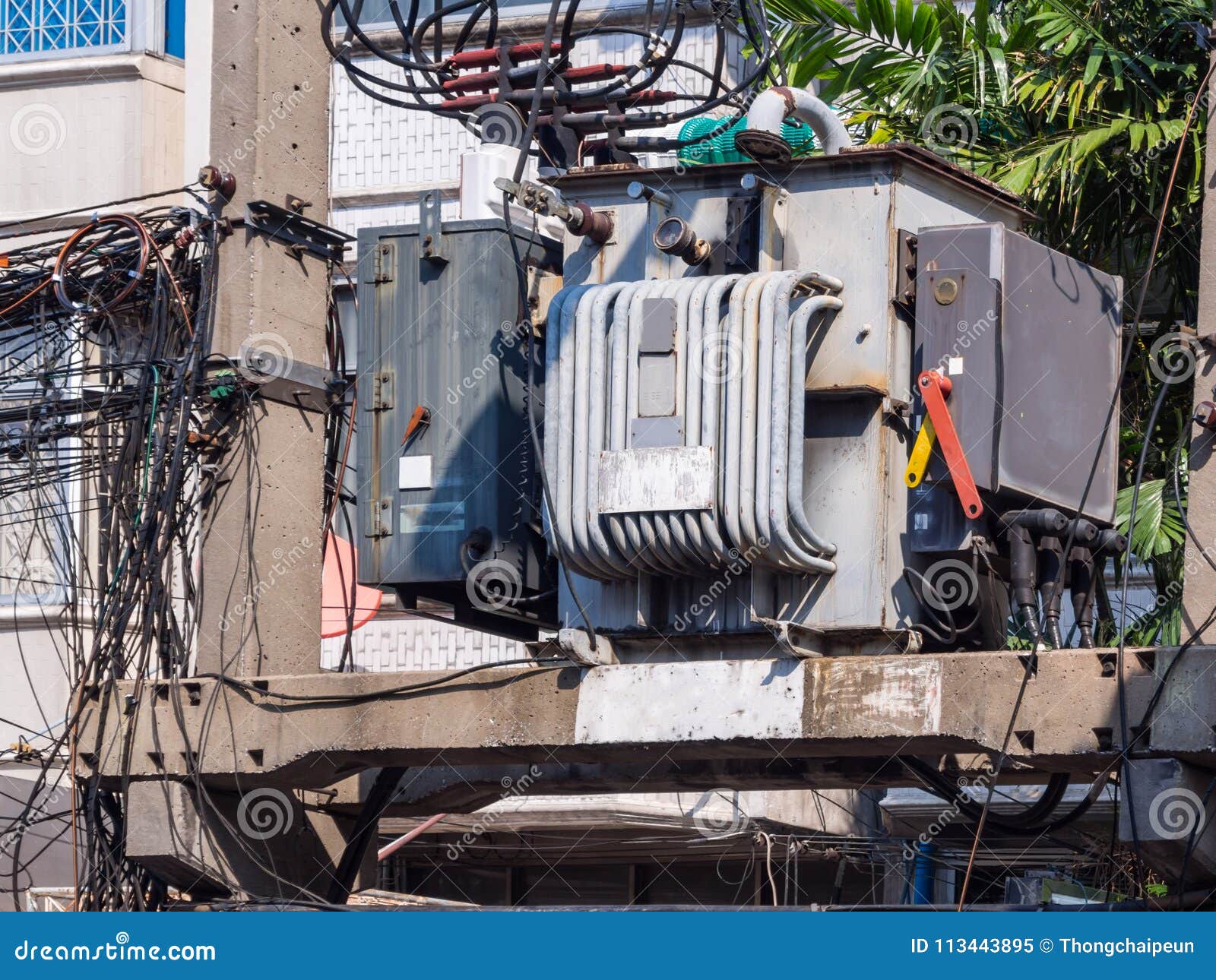 Old Transformer stock image. Image of distribution, generation - 113443895