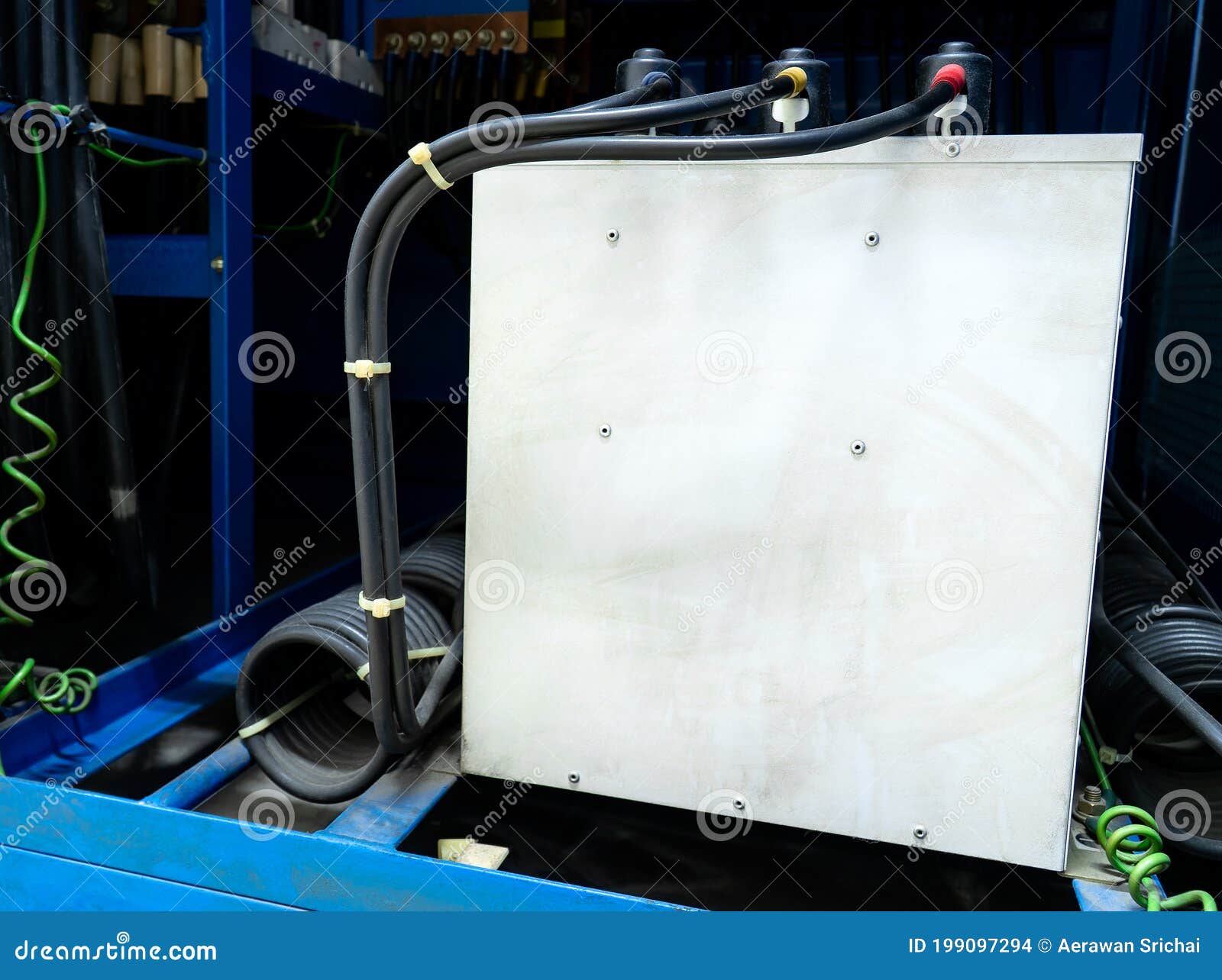 Transformers Inside High Voltage Substations.2021 Stock Photography ...