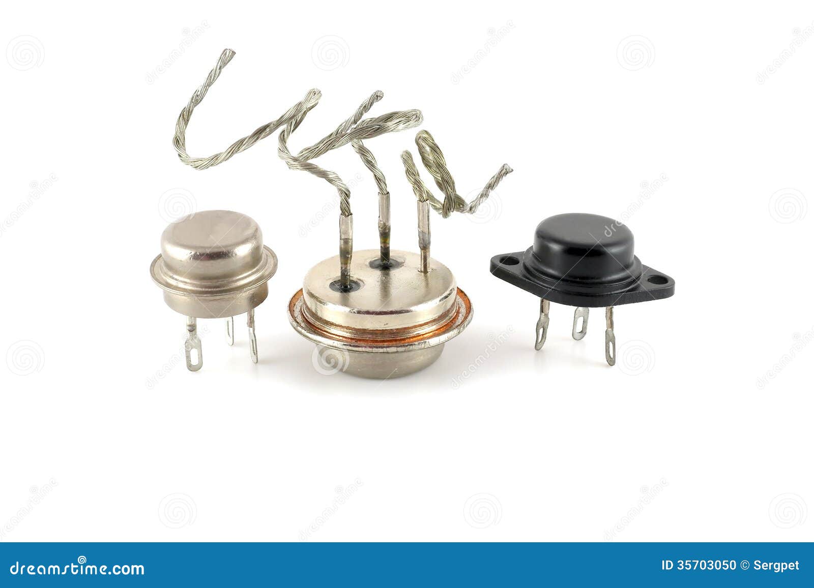 Old transistors stock photo. Image of metallic, silicone - 35703050