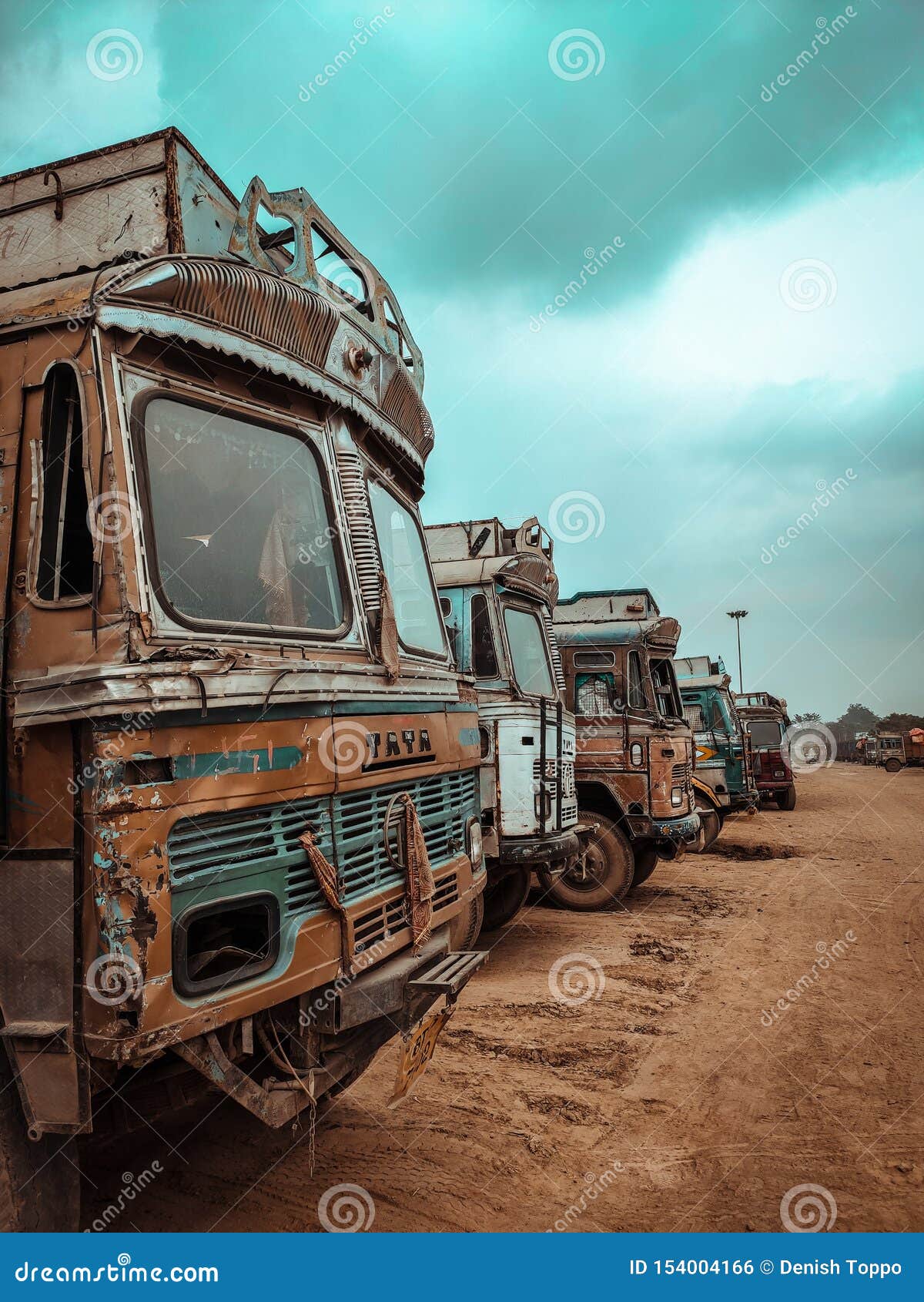 Old Transport Trucks Pictures in Wide Angle View Editorial Photo ...