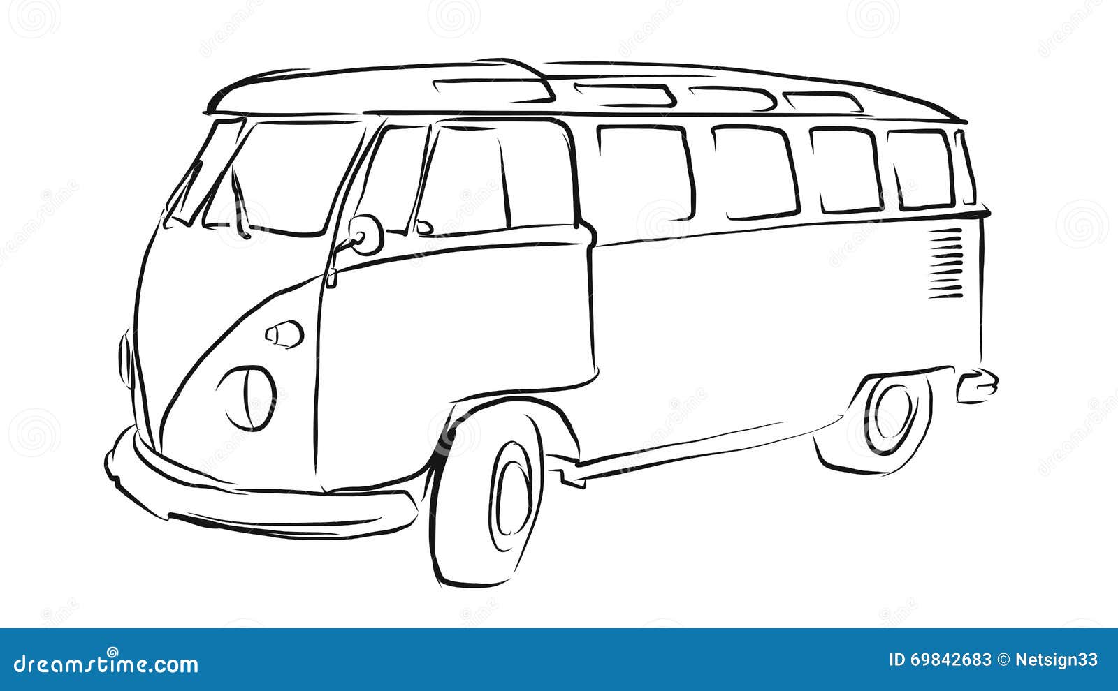 Old Transporter Sketch, Vector Drawing Stock Image | CartoonDealer.com ...