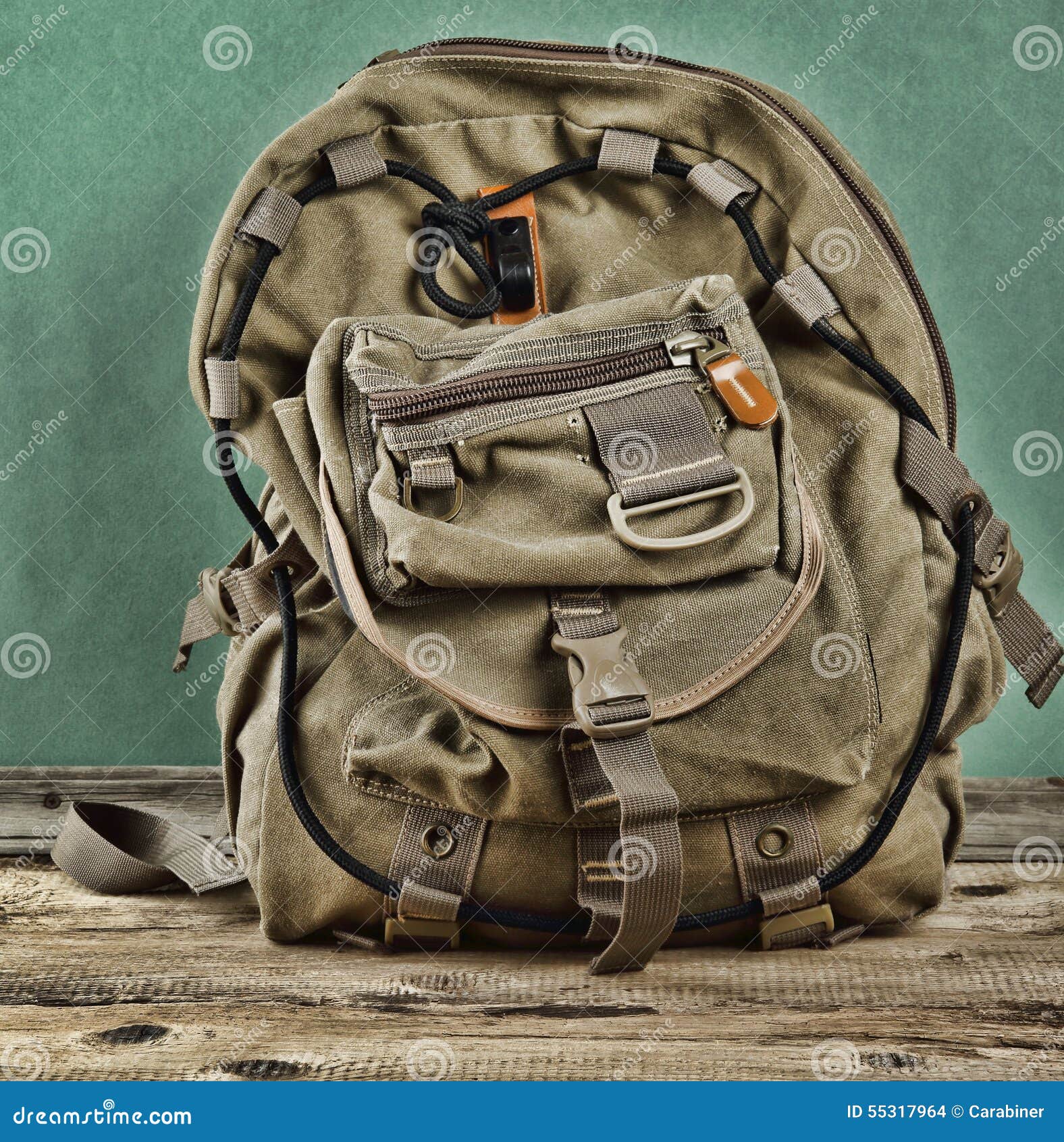 Old travel backpack stock photo. Image of journey, plntus - 55317964