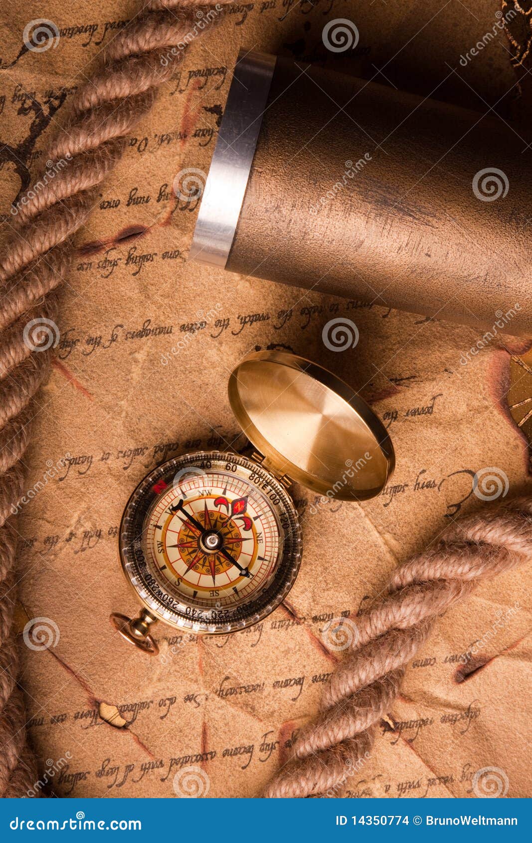 Old Treasure map stock photo. Image of navigation, measurement - 14350774
