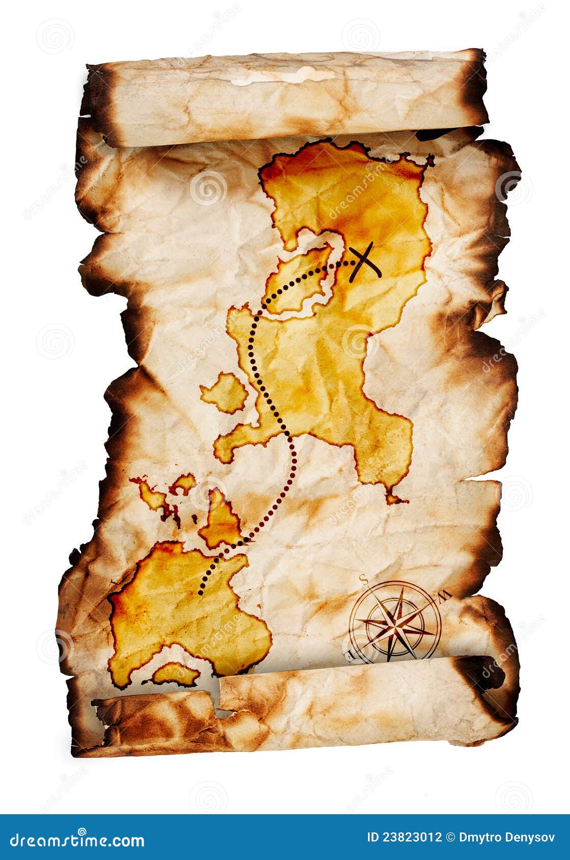Old treasure map stock photo. Image of fight, antique - 23823012