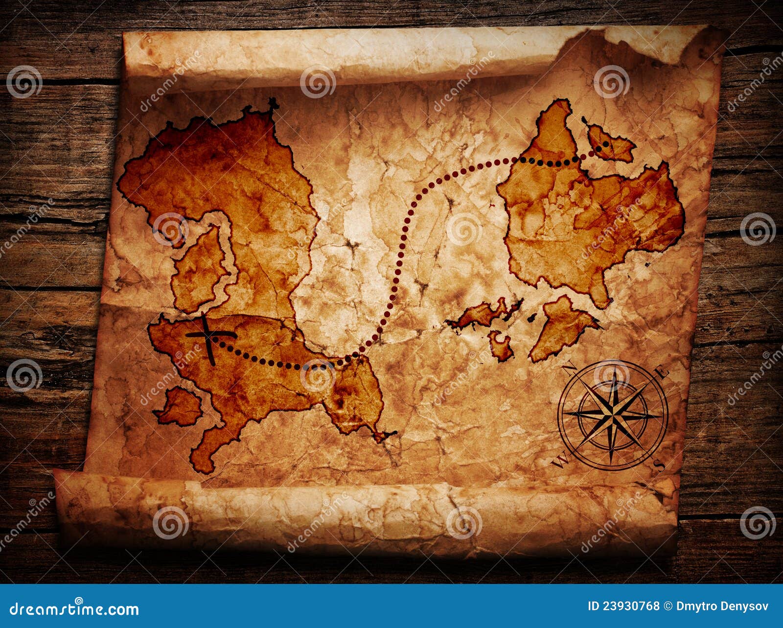 Old treasure map stock photo. Image of hunt, unknown - 23930768