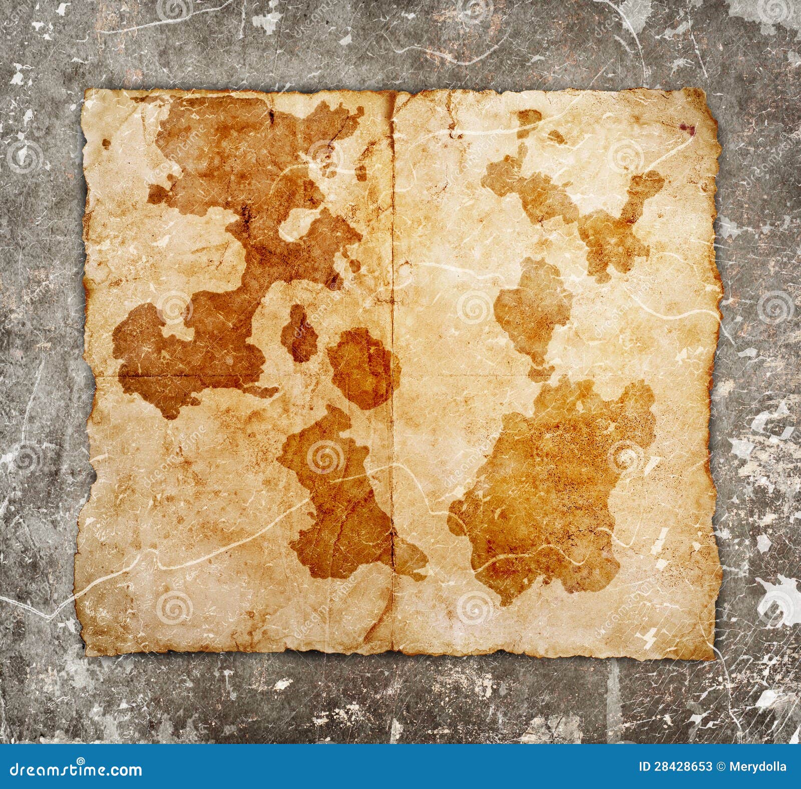 Old treasure map stock image. Image of explore, grunge - 28428653