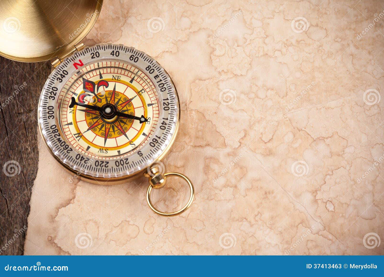 Old treasure map stock image. Image of exploration, stained - 37413463