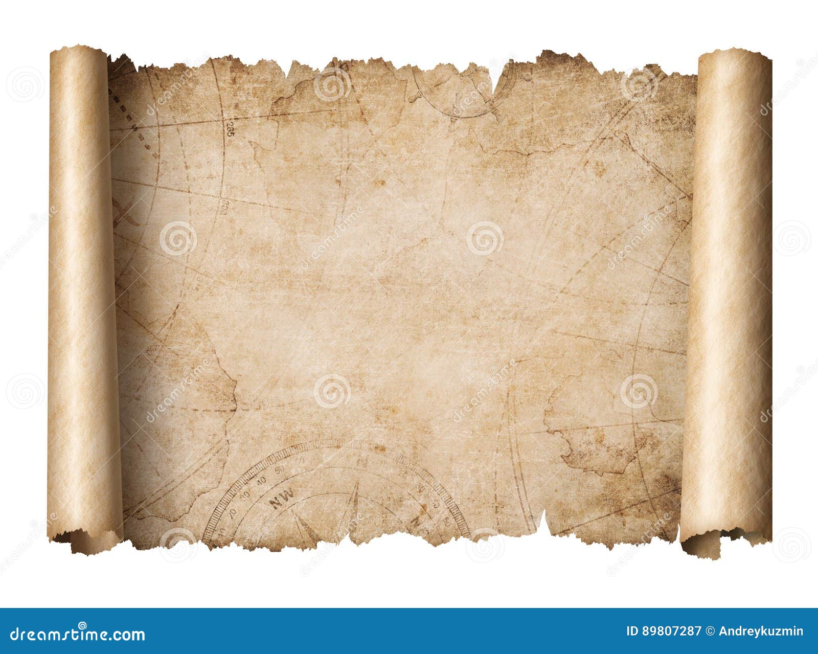 Treasure Map Scroll Background