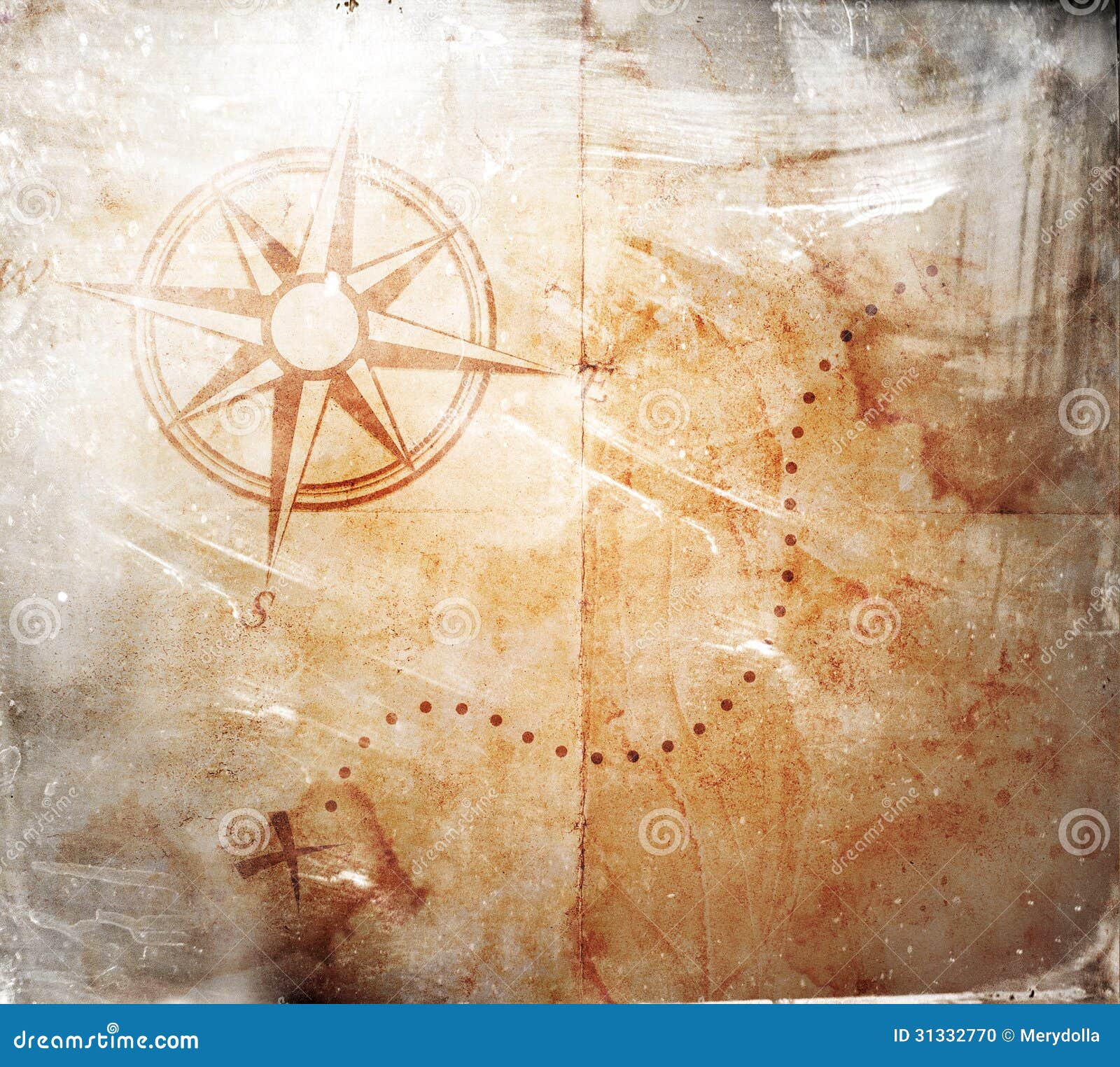 Old Treasure Map Stock Photo - Image: 31332770