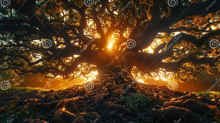 An Old Tree with Deep Roots Signifying the Lasting Impact of Our ...