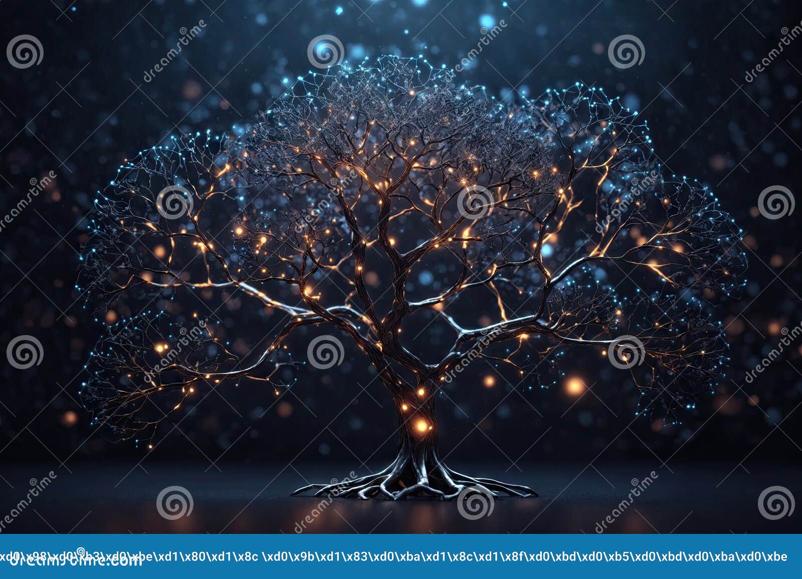 Old Tree Roots on Dark Background Stock Illustration - Illustration of ...