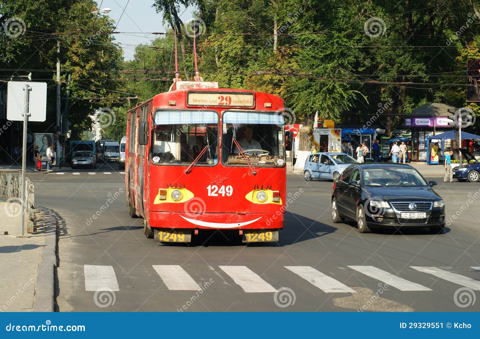 Red Old Trolley Bus in Chisinau Editorial Photo - Image of kisinev ...