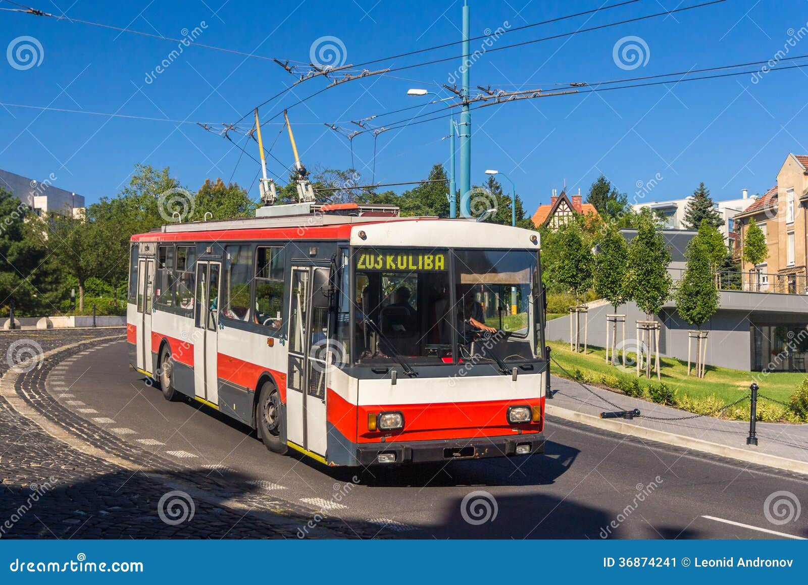 Old Trolleybus in Bratislava - Slovakia Editorial Photo - Image of ...