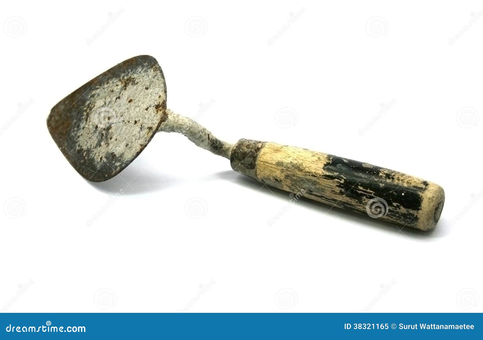 Old trowel isolated stock image. Image of metal, white - 38321165
