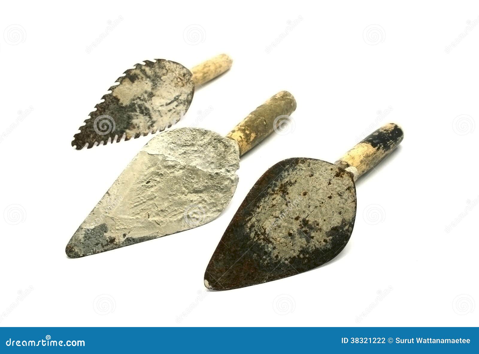 Old trowel isolated stock photo. Image of device, trowel - 38321222
