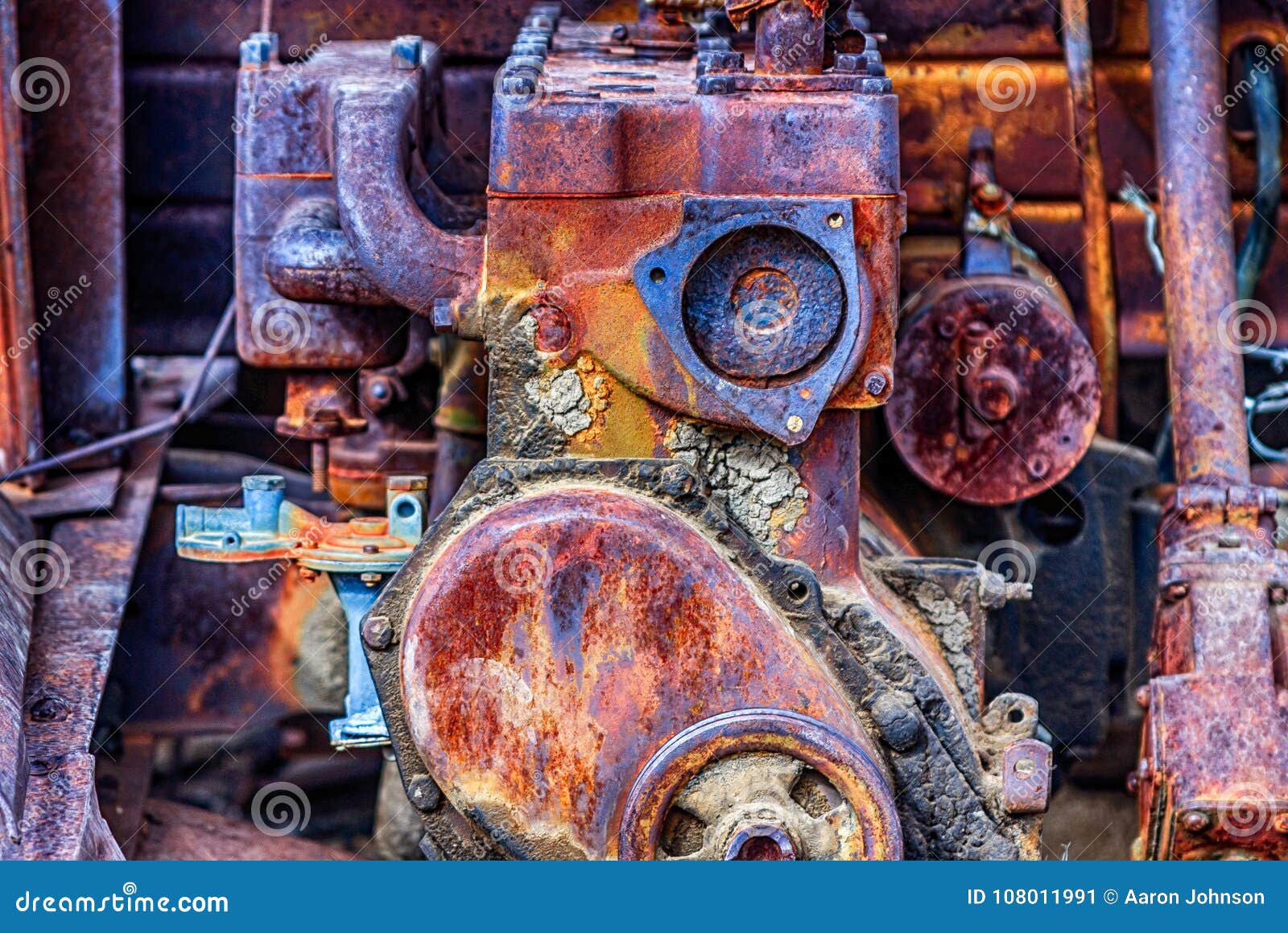 Old Truck Engine Rusted Out Stock Image - Image of truck, angeles ...