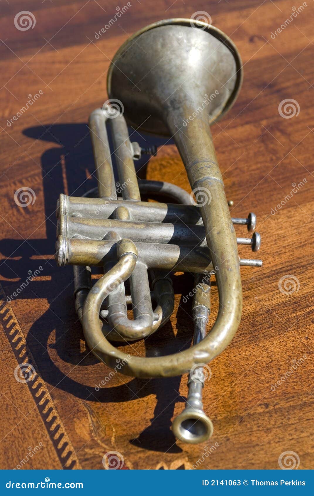 Old Trumpet stock image. Image of brass, symphony, cornet - 2141063