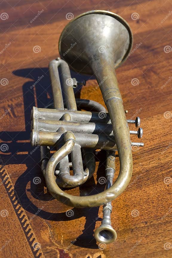 Old Trumpet stock image. Image of brass, symphony, cornet - 2141063