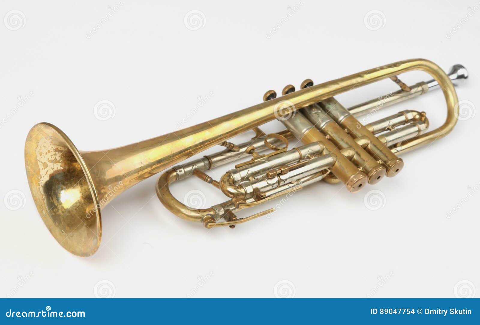 Old trumpet music stock photo. Image of band, musician - 89047754