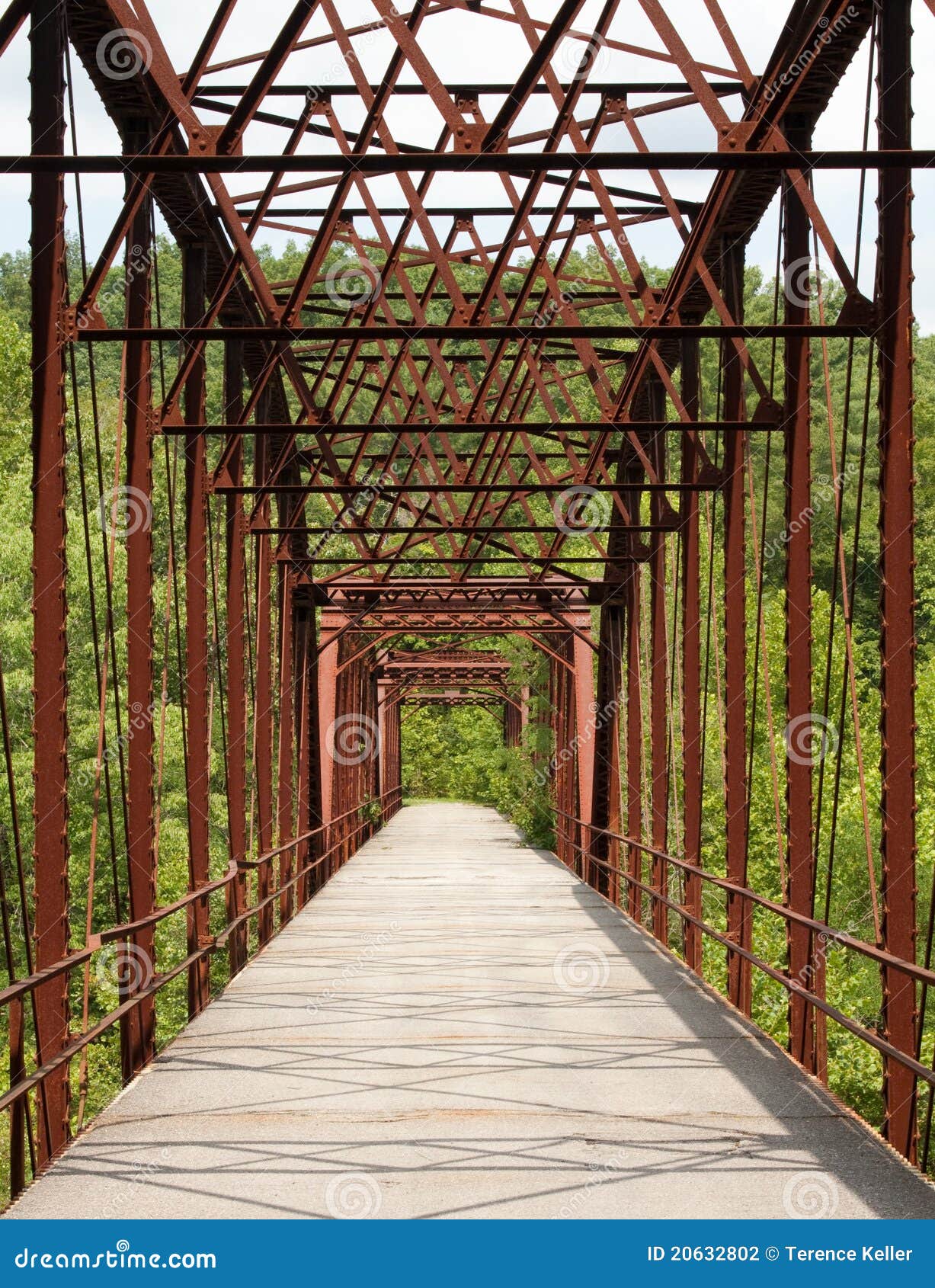 Old Truss Bridge stock photo. Image of symmetry, truss - 20632802