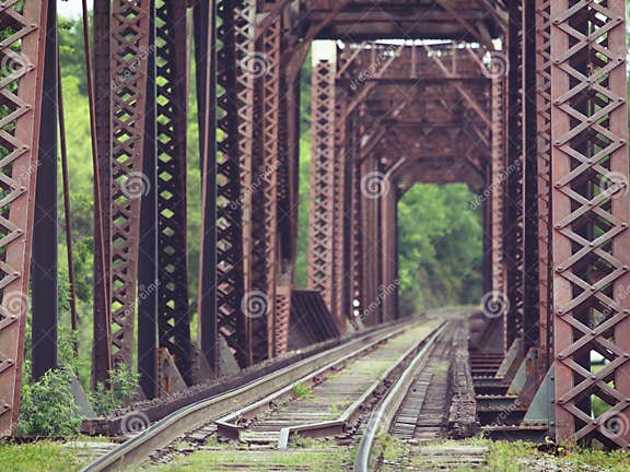 Old Truss Train Bridge stock image. Image of locomotive - 19378103