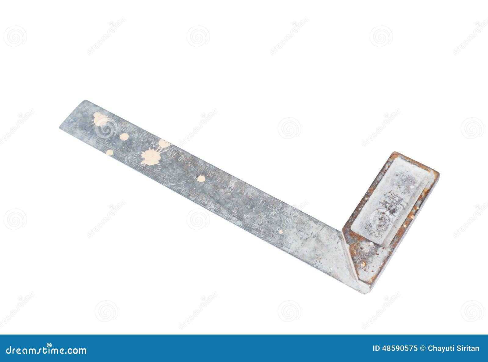 Old try square stock image. Image of isolated, measurement - 48590575