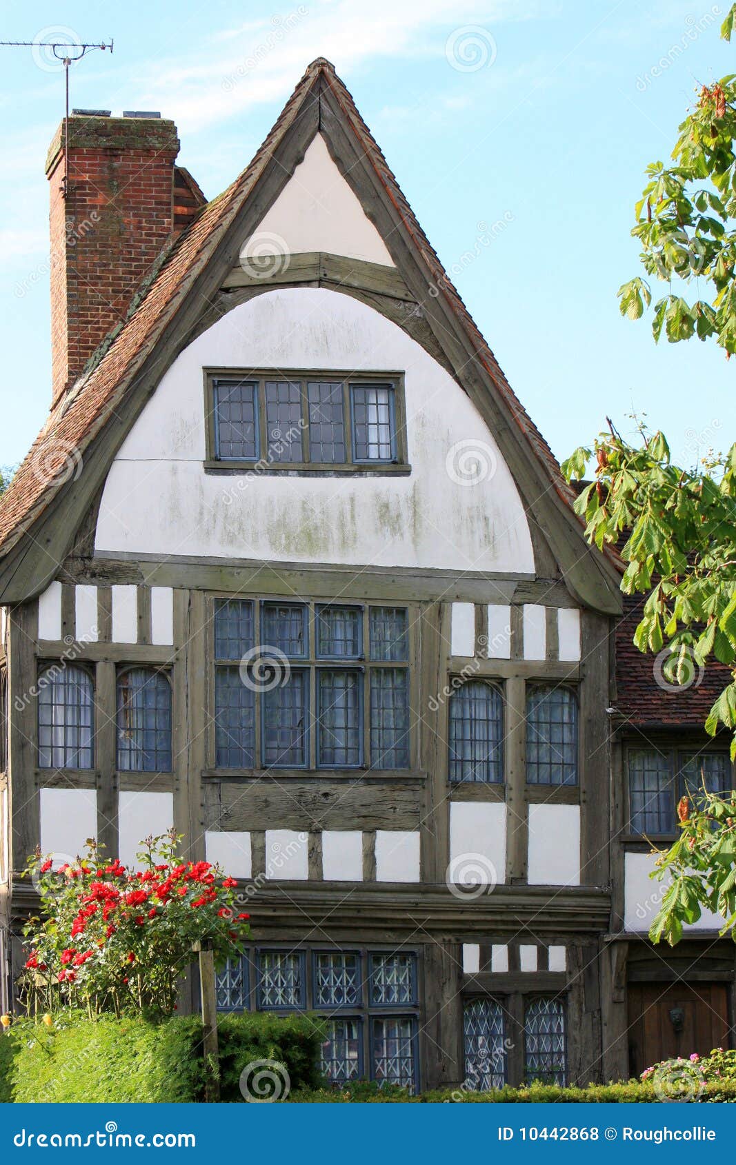Old Tudor House English stock photo. Image of bush, timbered - 10442868