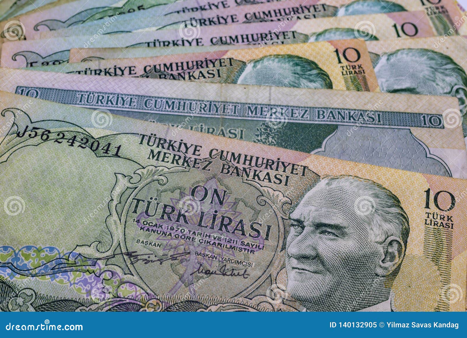 Old Turkish Banknotes Not in Use Stock Image - Image of money ...