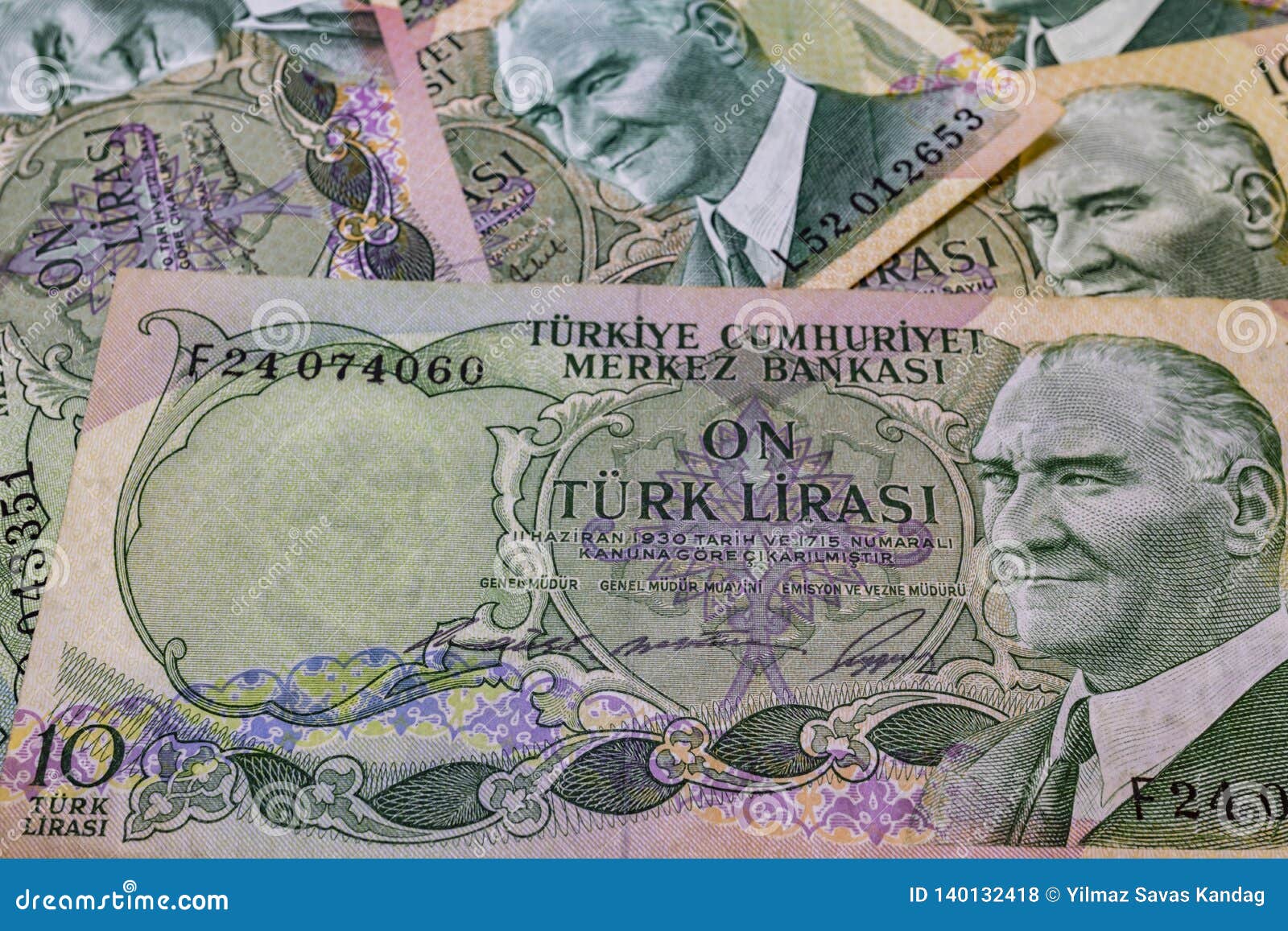 Old Turkish Banknotes Not in Use Stock Photo - Image of foreign, cash ...