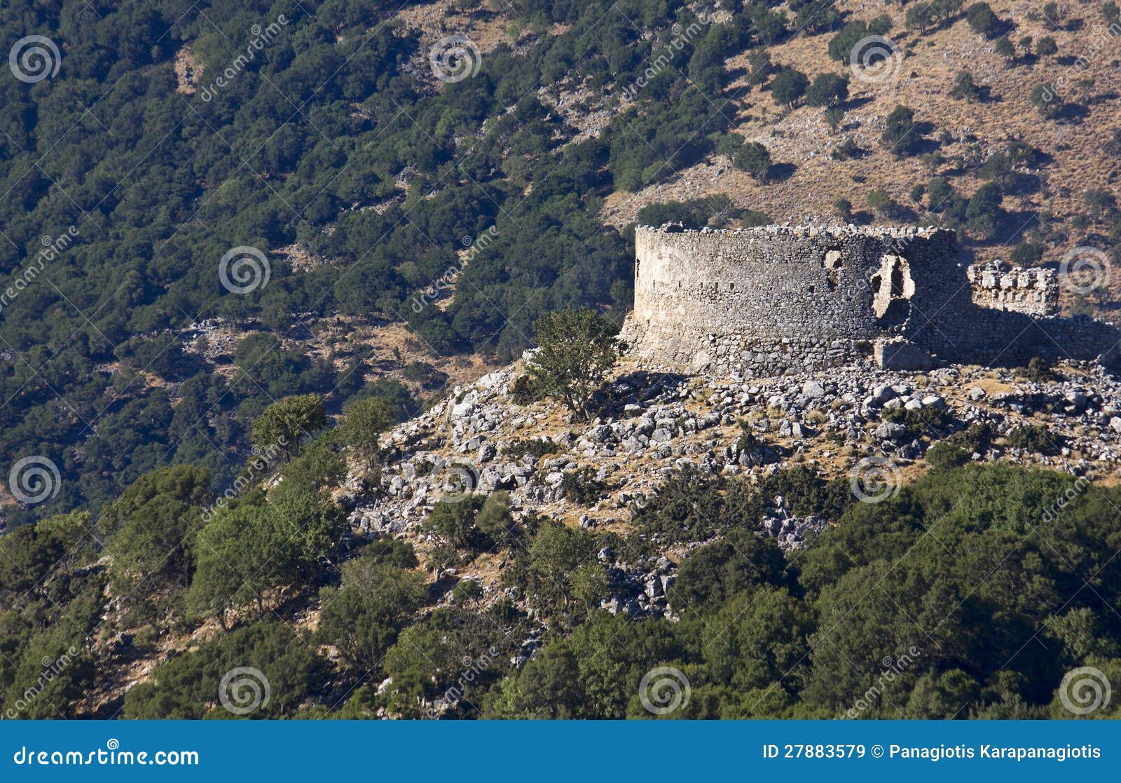 Old Turkish Castle at Crete Island in Greece Stock Image - Image of ...