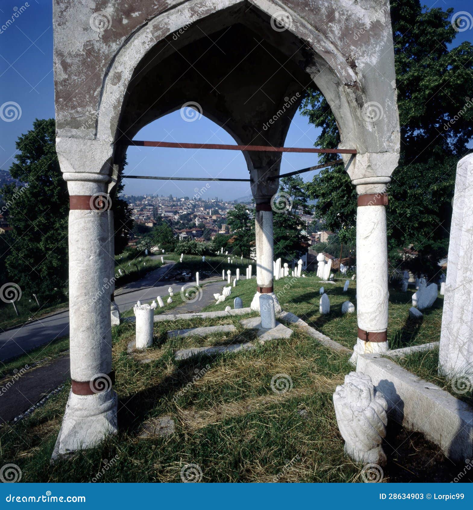 Old Turkish Cemetery, Sarajevo, Stock Image - Image of europe, sarajevo ...