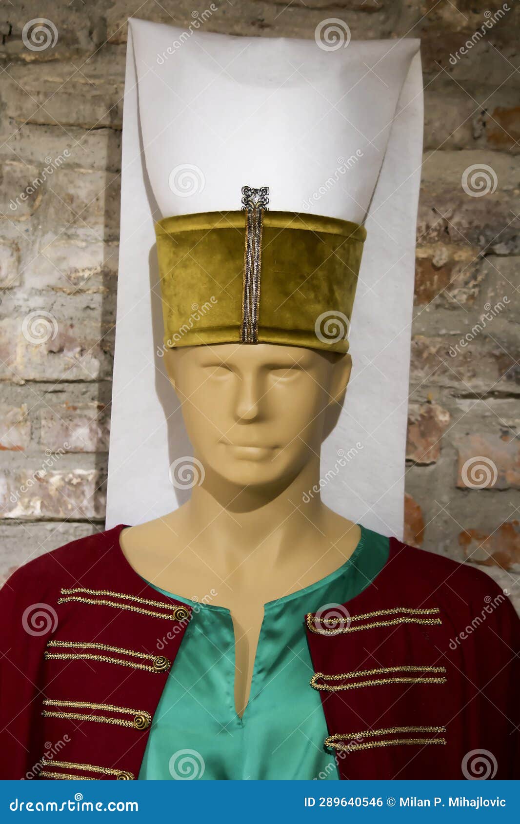 Old Turkish costume stock photo. Image of costume, green - 289640546