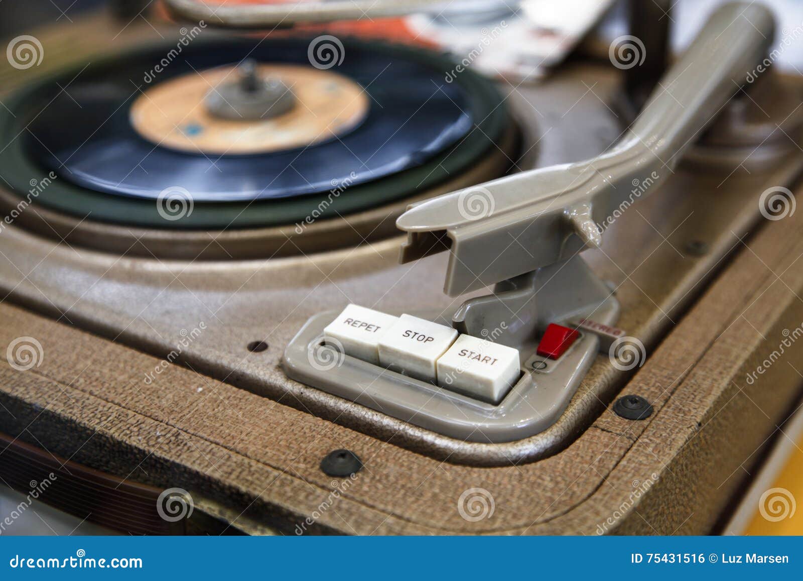 Old Turntable stock photo. Image of jockey, audio, classic - 75431516