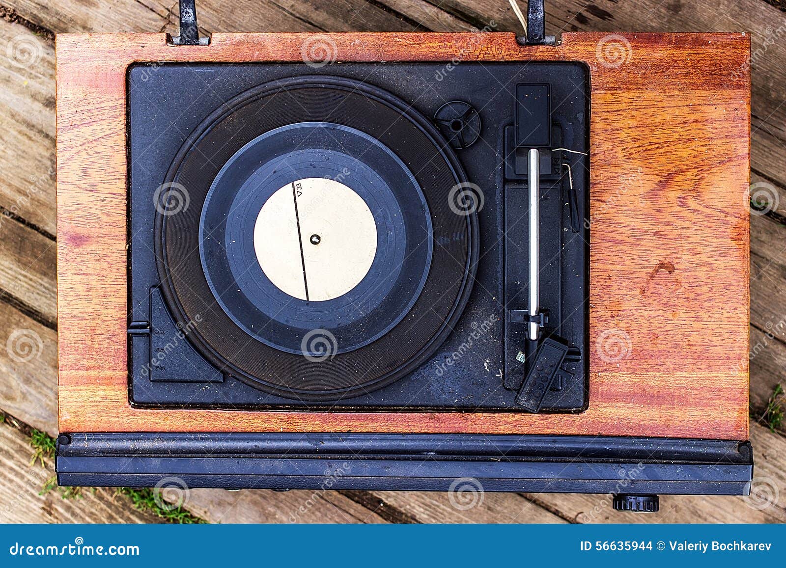 Old turntable stock photo. Image of music, playing, audio - 56635944