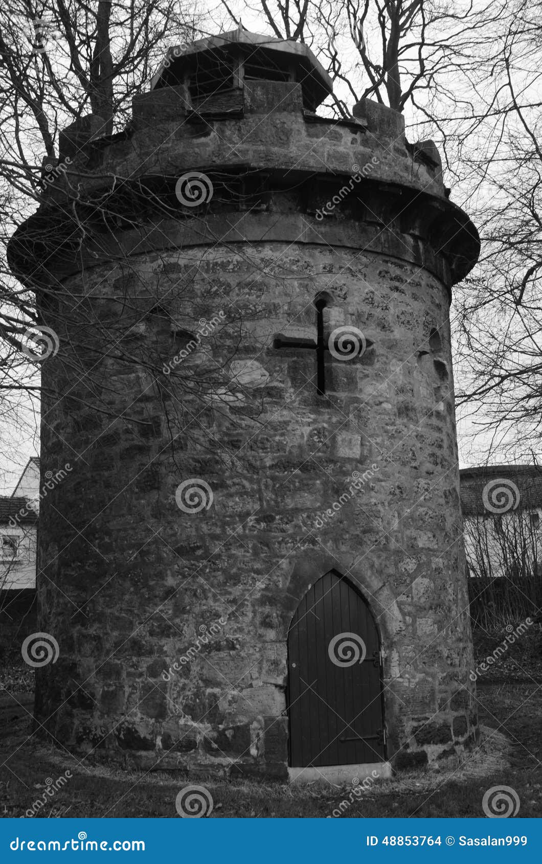 Old Turret stock photo. Image of slit, tower, turret - 48853764