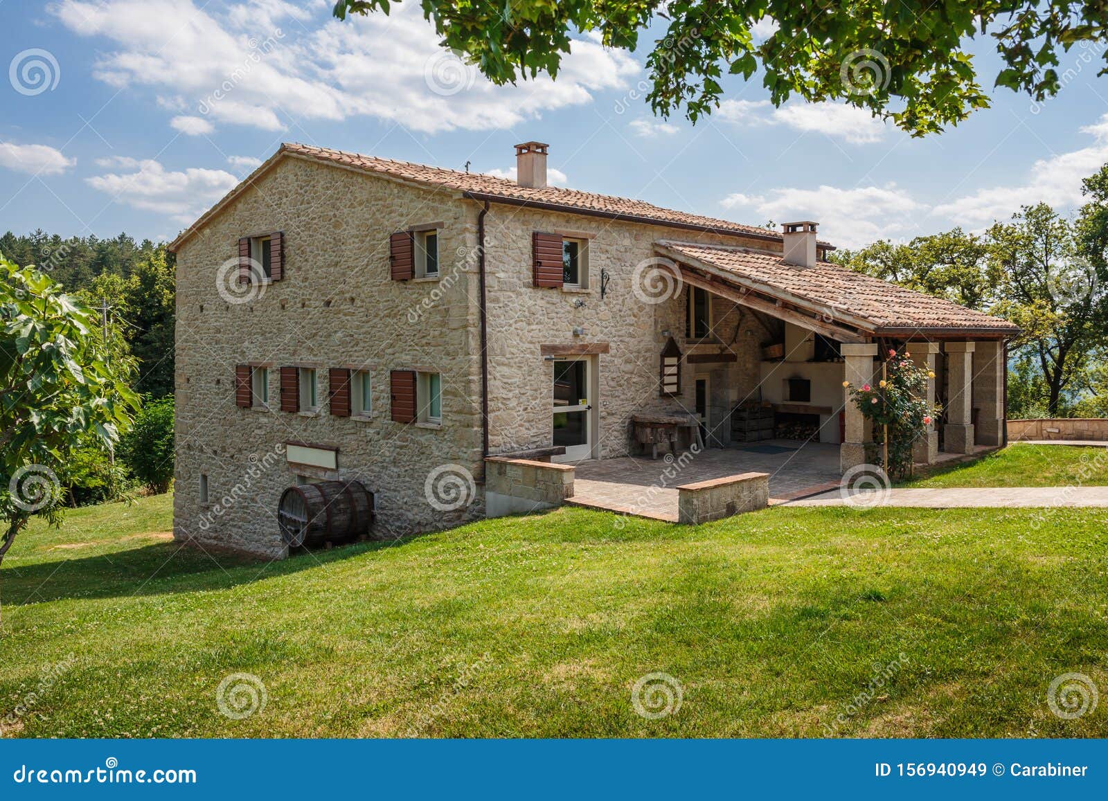 Old Tuscan Farmhouse in Italy Stock Image - Image of winemaking, green ...